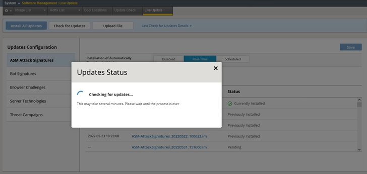 asm liveupdate not working | DevCentral